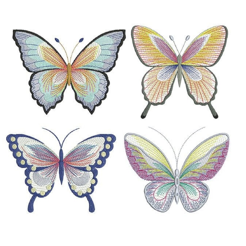 Butterfly Embroidery - Etsy