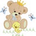 Baby Teddy Bear Monogram Embroidery Design Bundle - Butterfly ...