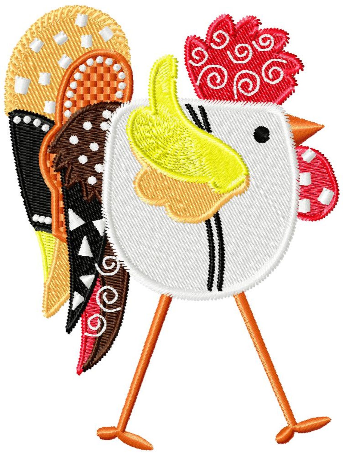 Chicken Embroidery Design Applique Bundle - Hen Embroidery Designs ...