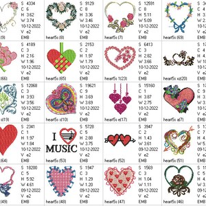 150+ Heart Embroidery Designs Bundle - Heart Machine Embroidery Design ...