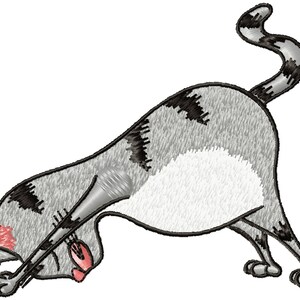 Playing Cat Embroidery Design Bundle - Woodland Animal Embroidery ...