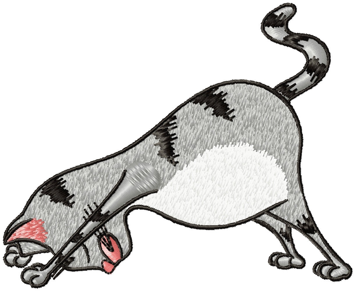 Playing Cat Embroidery Design Bundle - Woodland Animal Embroidery ...