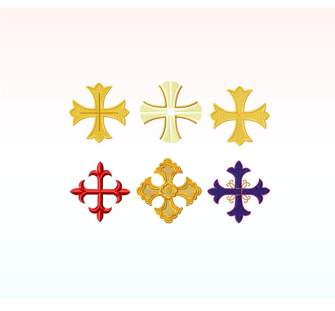 6+ Cross Embroidery Design Bundle - Floral Cross Monogram Embroidery ...