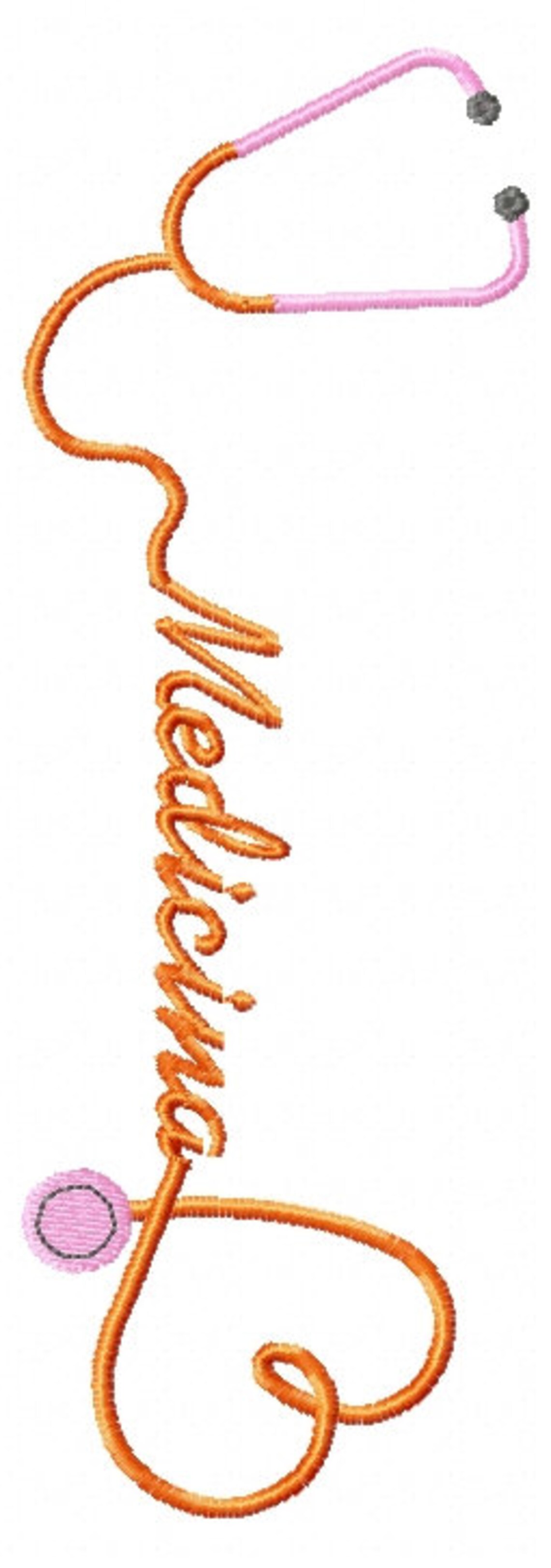 7 Stethoscope Embroidery Design Bundle, Machine Embroidery Designs ...