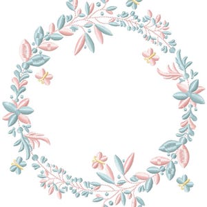 6+ Floral Monogram Embroidery Design Bundle - Flower Frame Embroidery ...
