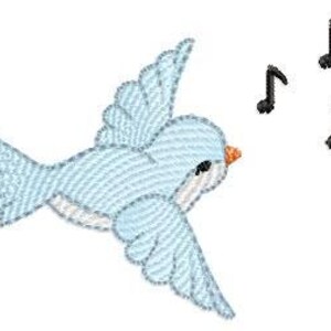 Baby Bird Monogram Embroidery Design Bundle - Frame Bird Embroidery ...