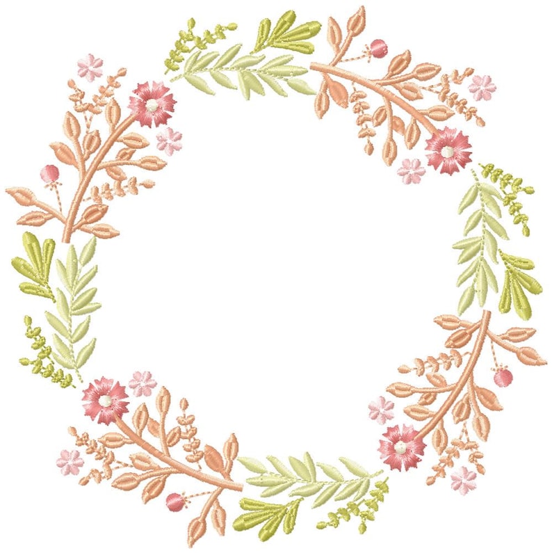 6+ Floral Monogram Embroidery Design Bundle - Flower Frame Embroidery ...