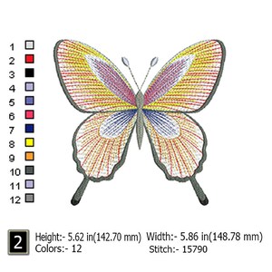 4 Types Butterfly Embroidery Design, Embroidery Designs Butterfly ...