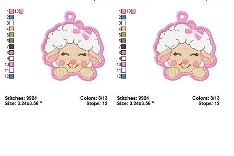 Sheep Frame Embroidery Design Bundle - Rainbow Embroidery Designs ...
