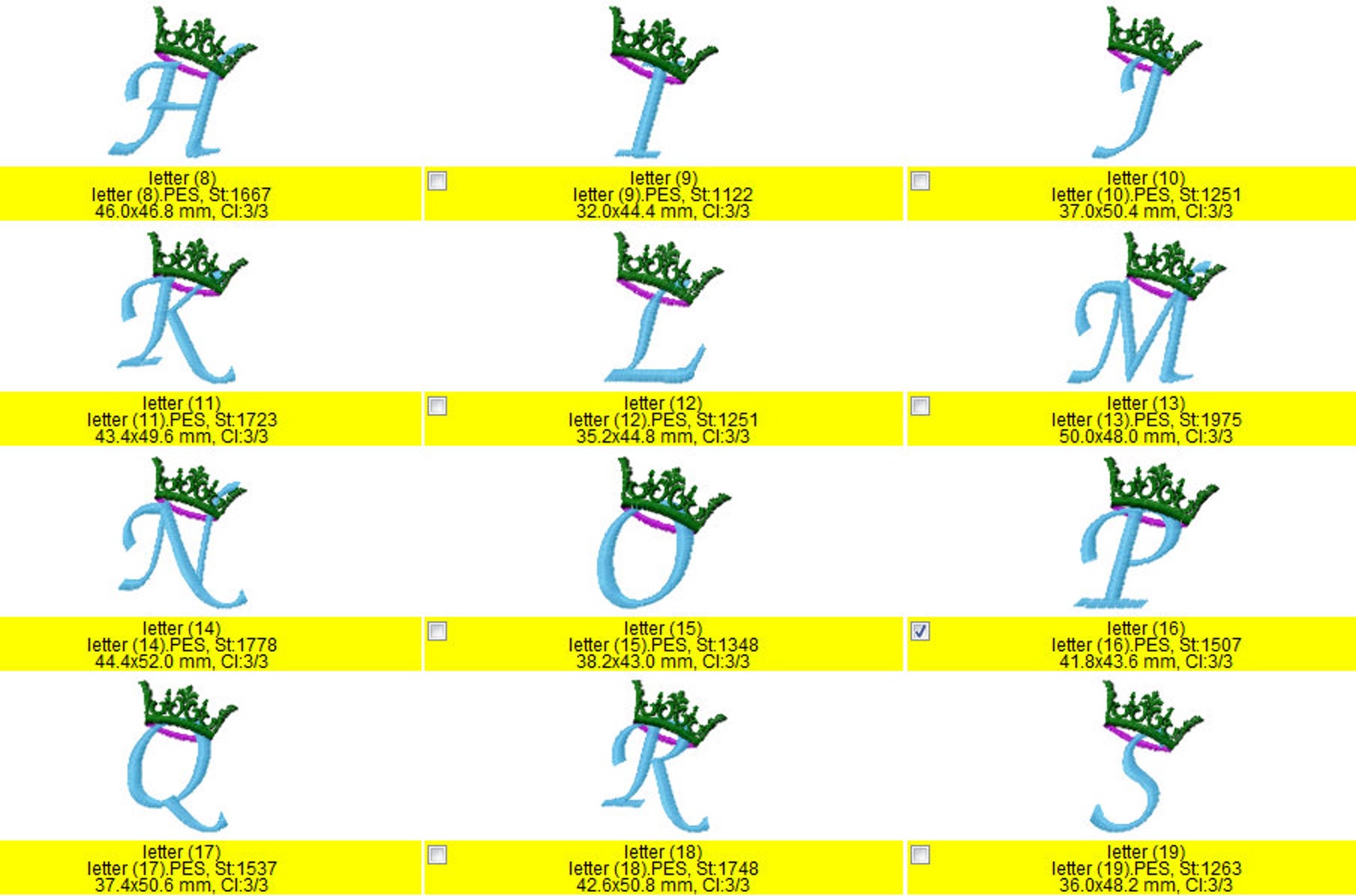 Letters Embroidery Design Set Font Embroidery Designs Machine ...