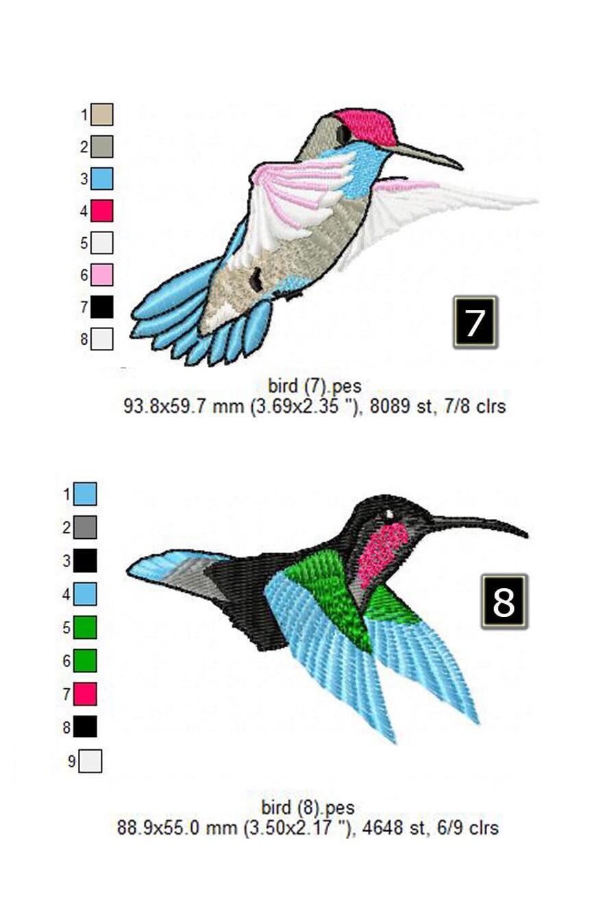 Bird Embroidery Designs Bundle Woodland Bird Embroidery Design Machine ...