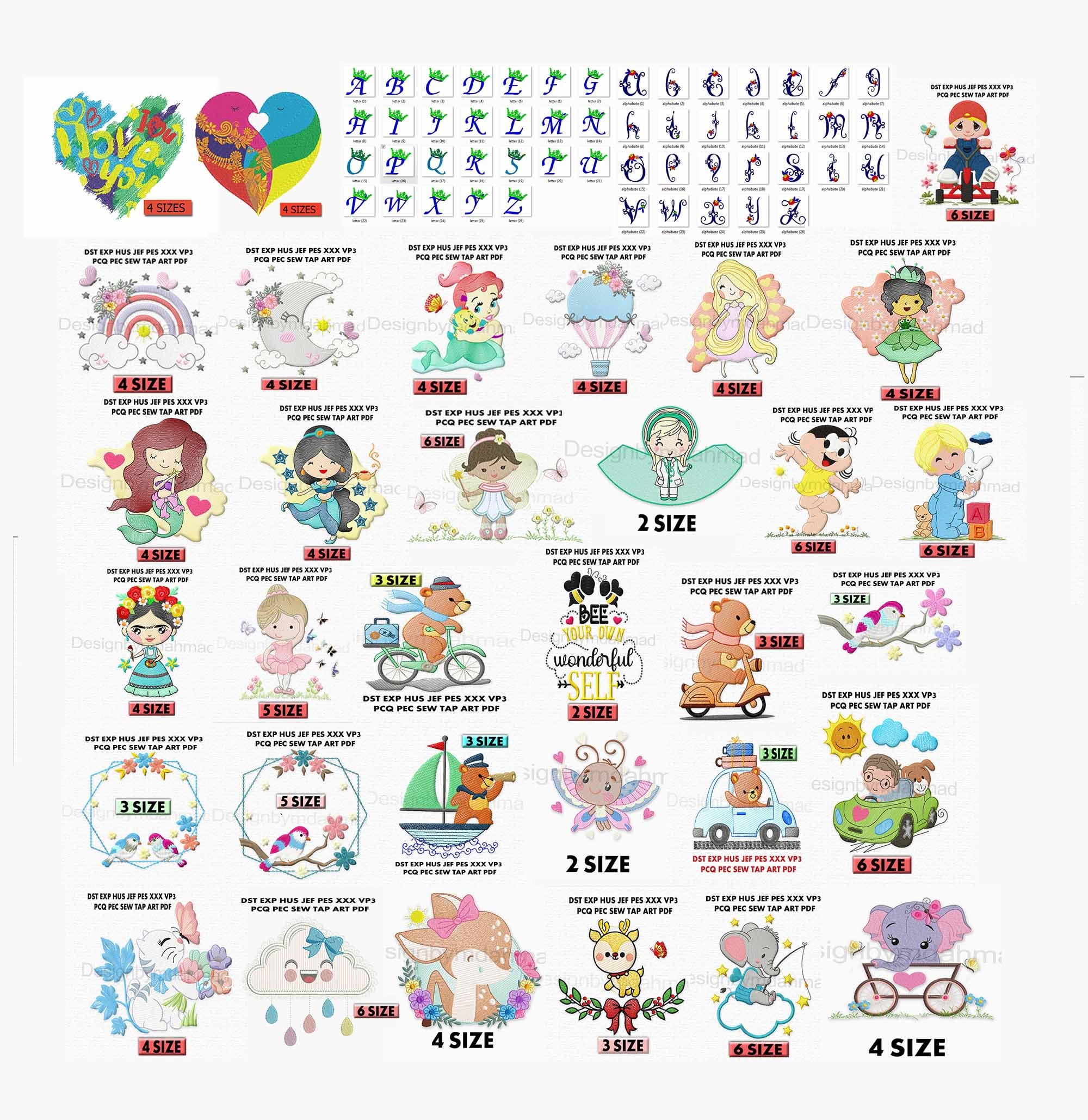 300 Ultimate Embroidery Design Mega Bundle Machine Embroidery Designs ...