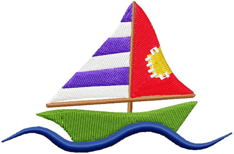 9+ Sailboat Embroidery Design Bundle - Ship Anchor Embroidery Designs ...