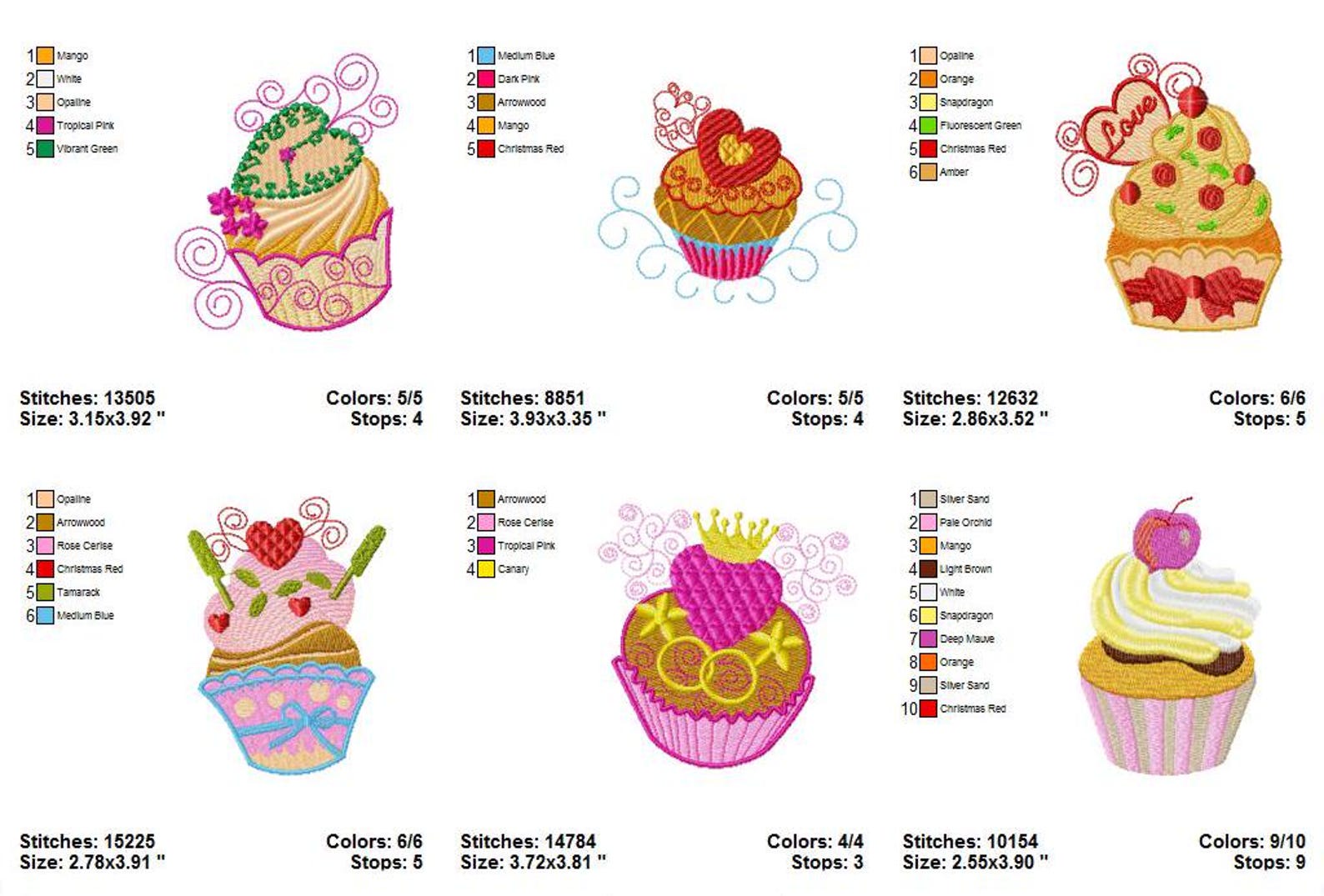 20+ Ice Cream Embroidery Design Bundle - Cup Cake Embroidery Designs ...
