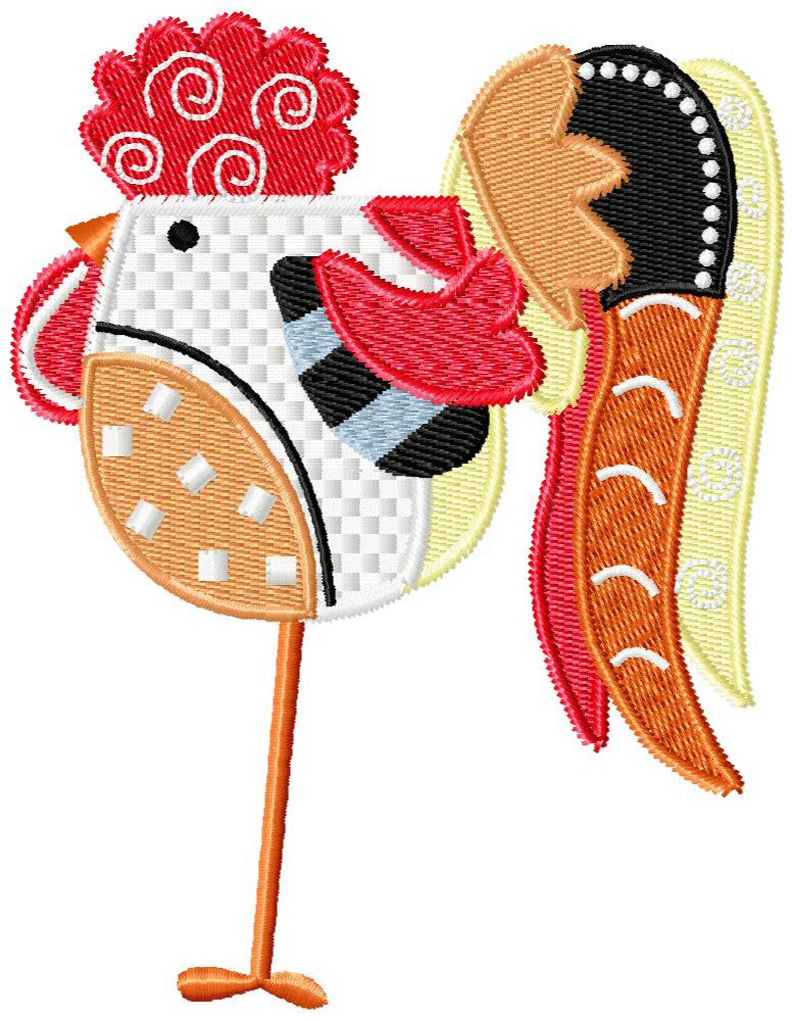 Chicken Embroidery Design Applique Bundle - Hen Embroidery Designs ...