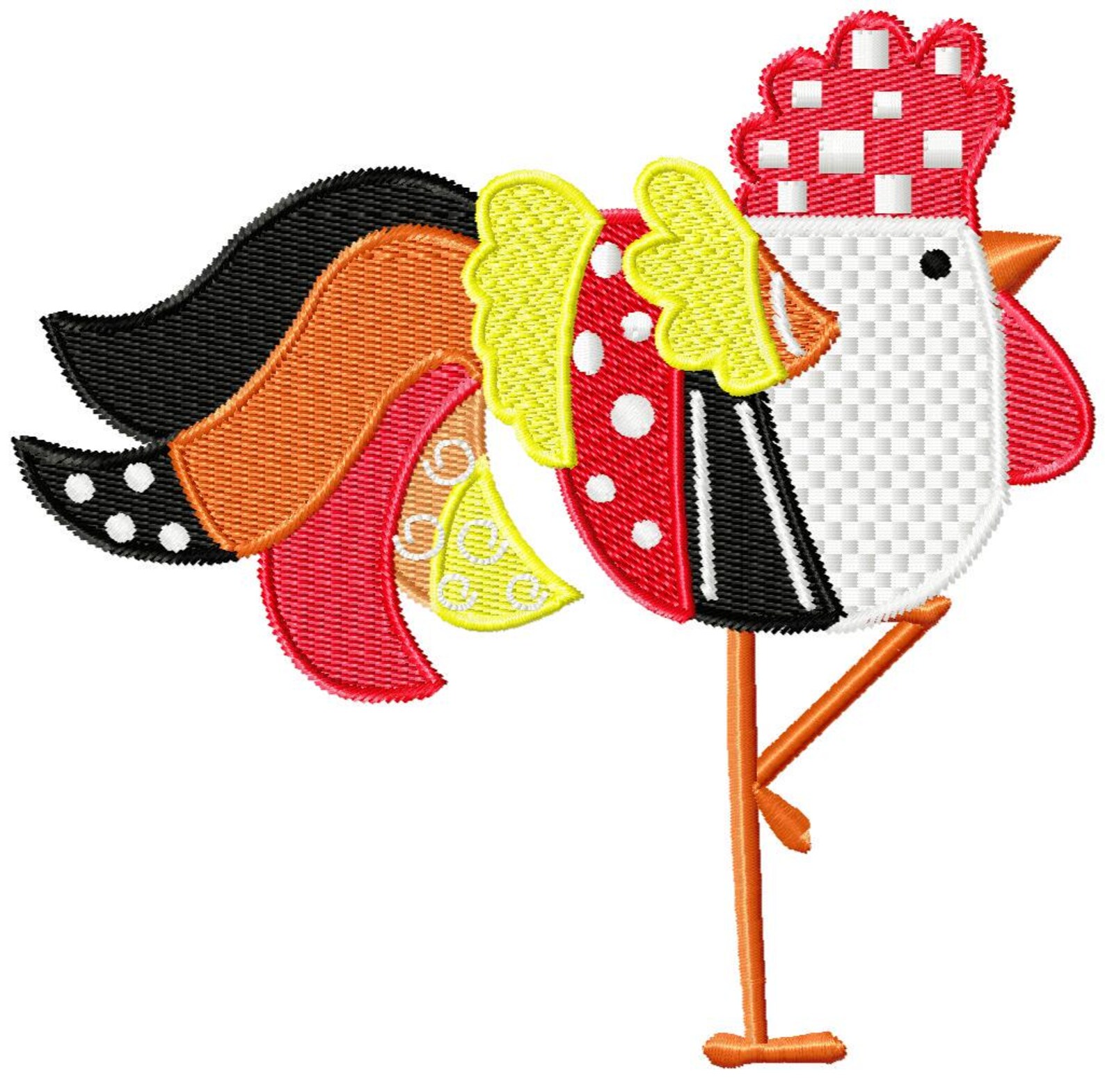 Chicken Embroidery Design Applique Bundle - Hen Embroidery Designs ...