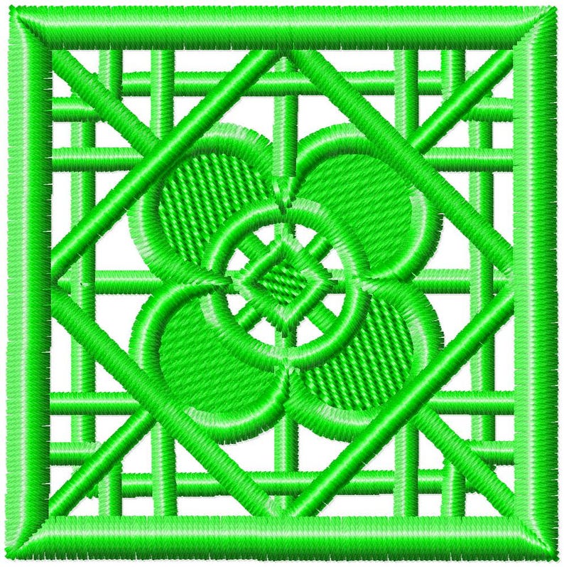 Square Frame Embroidery Design Bundle - Box Monogram Embroidery Designs ...