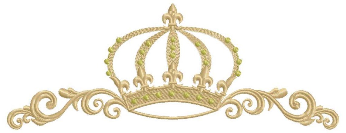 Queen Tiara Embroidery Design Bundle - Crown Frame Wreath Embroidery ...