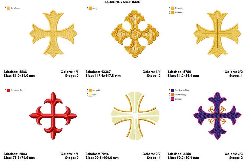 6+ Cross Embroidery Design Bundle - Floral Cross Monogram Embroidery ...