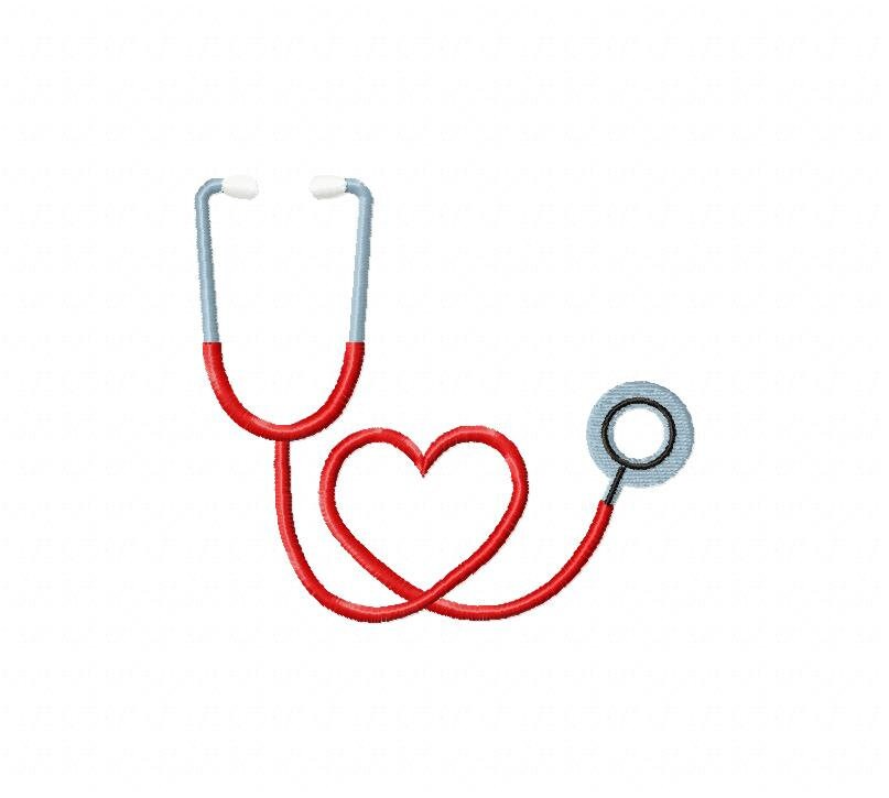 7 Stethoscope Embroidery Design Bundle, Machine Embroidery Designs ...