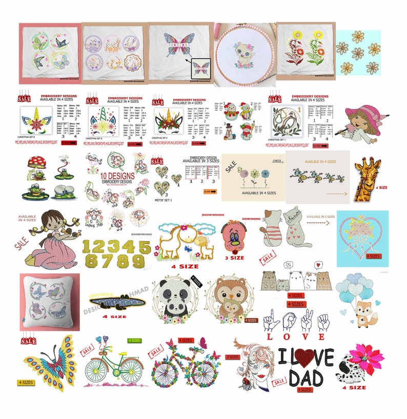 300 Ultimate Embroidery Design Mega Bundle Machine Embroidery Designs ...