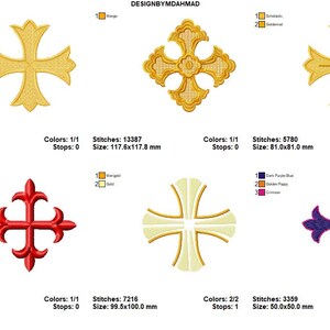 6+ Cross Embroidery Design Bundle - Floral Cross Monogram Embroidery ...