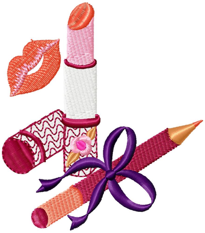 30+ Beautician Embroidery Design Bundle for Women - Salon Tools ...