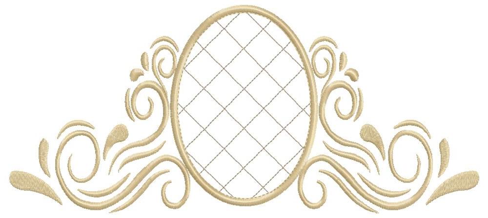 Golden Baroque Monogram Embroidery Design Bundle - Frame Embroidery ...
