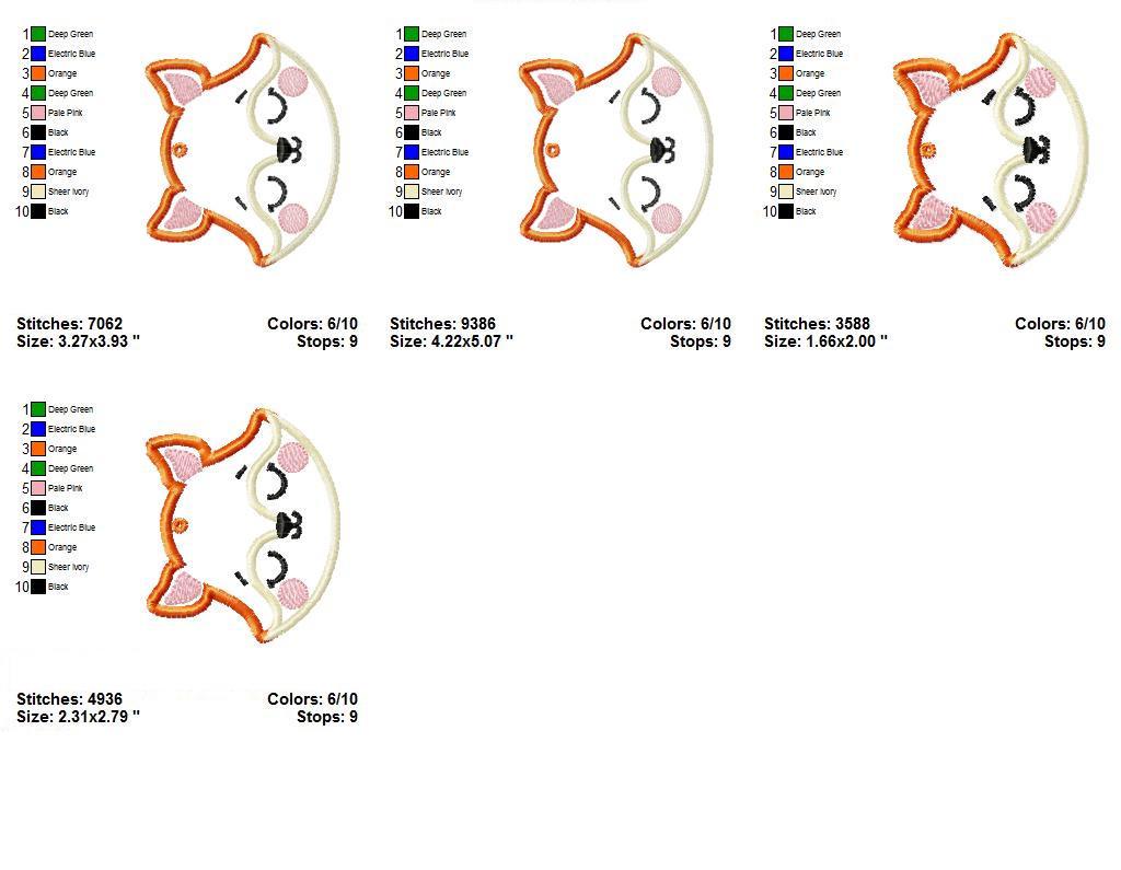 6+ Red Fox Embroidery Design Bundle - Woodland Animal Embroidery ...