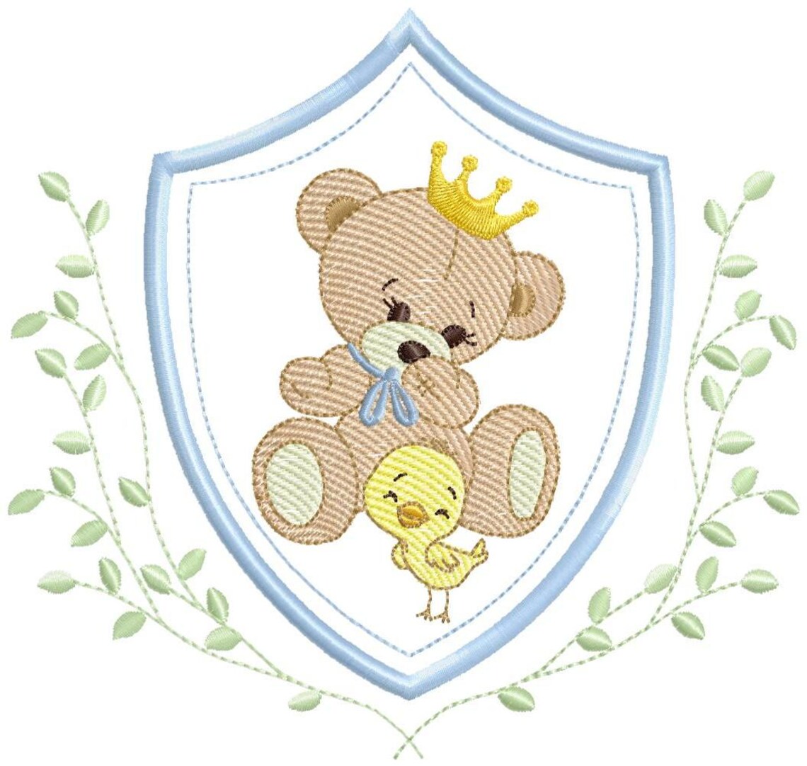 Baby Teddy Bear Monogram Embroidery Design Bundle - Butterfly ...