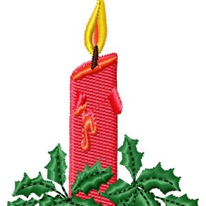 8+ Candle Embroidery Design Bundle - Christmas Candle Embroidery ...