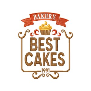 Food Saying Embroidery Design Bundle - Cake Saying Monogram Embroidery ...