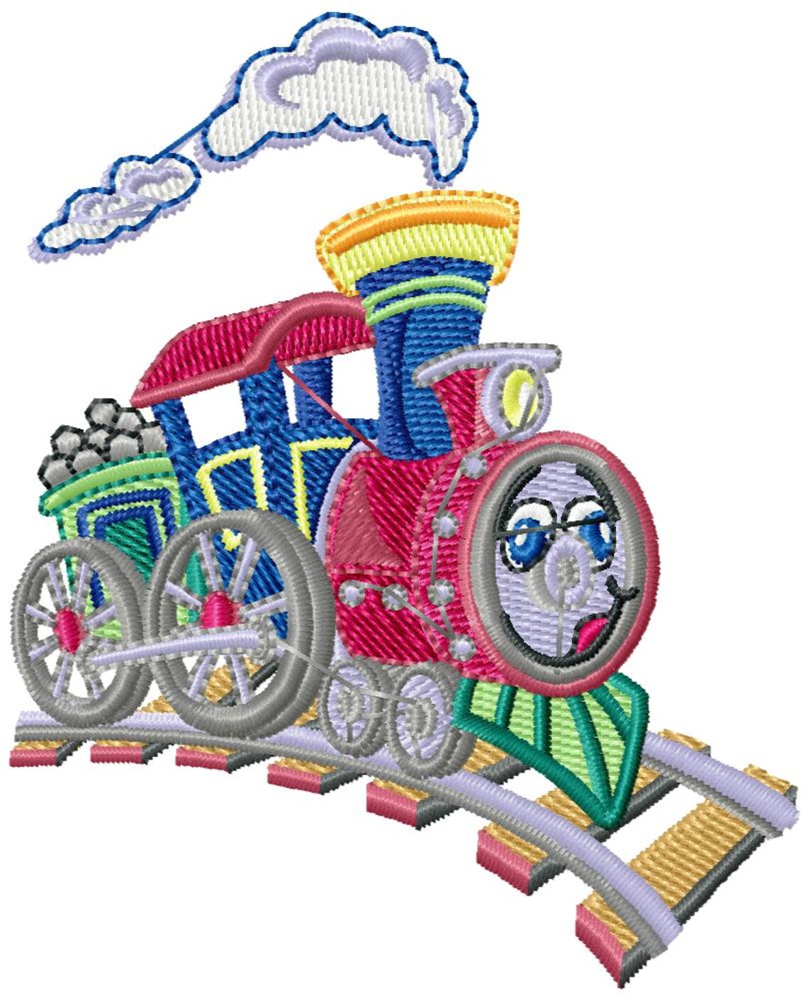 Train Engine Embroidery Design Bundle- Trains Embroidery Designs ...