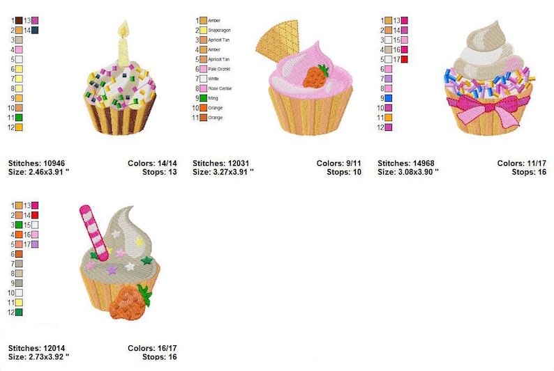 20+ Ice Cream Embroidery Design Bundle - Cup Cake Embroidery Designs ...