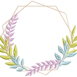 6+ Floral Monogram Embroidery Design Bundle - Flower Frame Embroidery ...