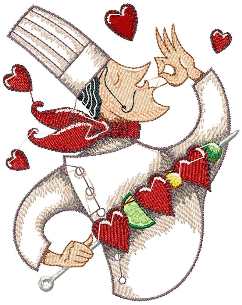 Chef's Embroidery Design Bundle - Kitchen Embroidery Designs Machine ...