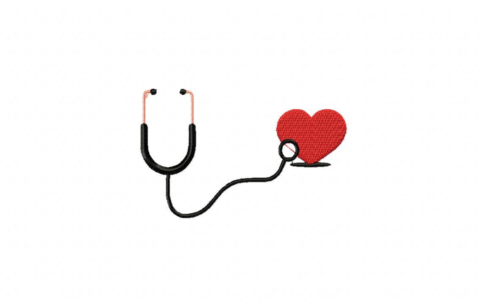 7 Stethoscope Embroidery Design Bundle, Machine Embroidery Designs ...
