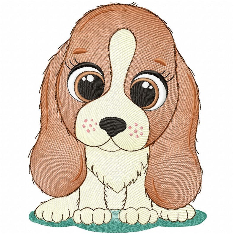 Cute Baby Dog Embroidery Design Bundle - Teddy Bear Embroidery Designs ...