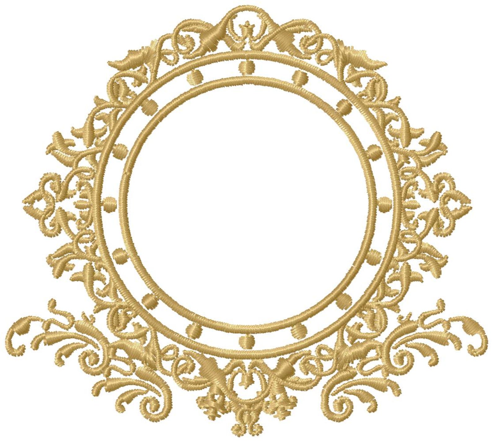 Creative Frame Monogram Embroidery Design Bundle - Creative Baroque ...