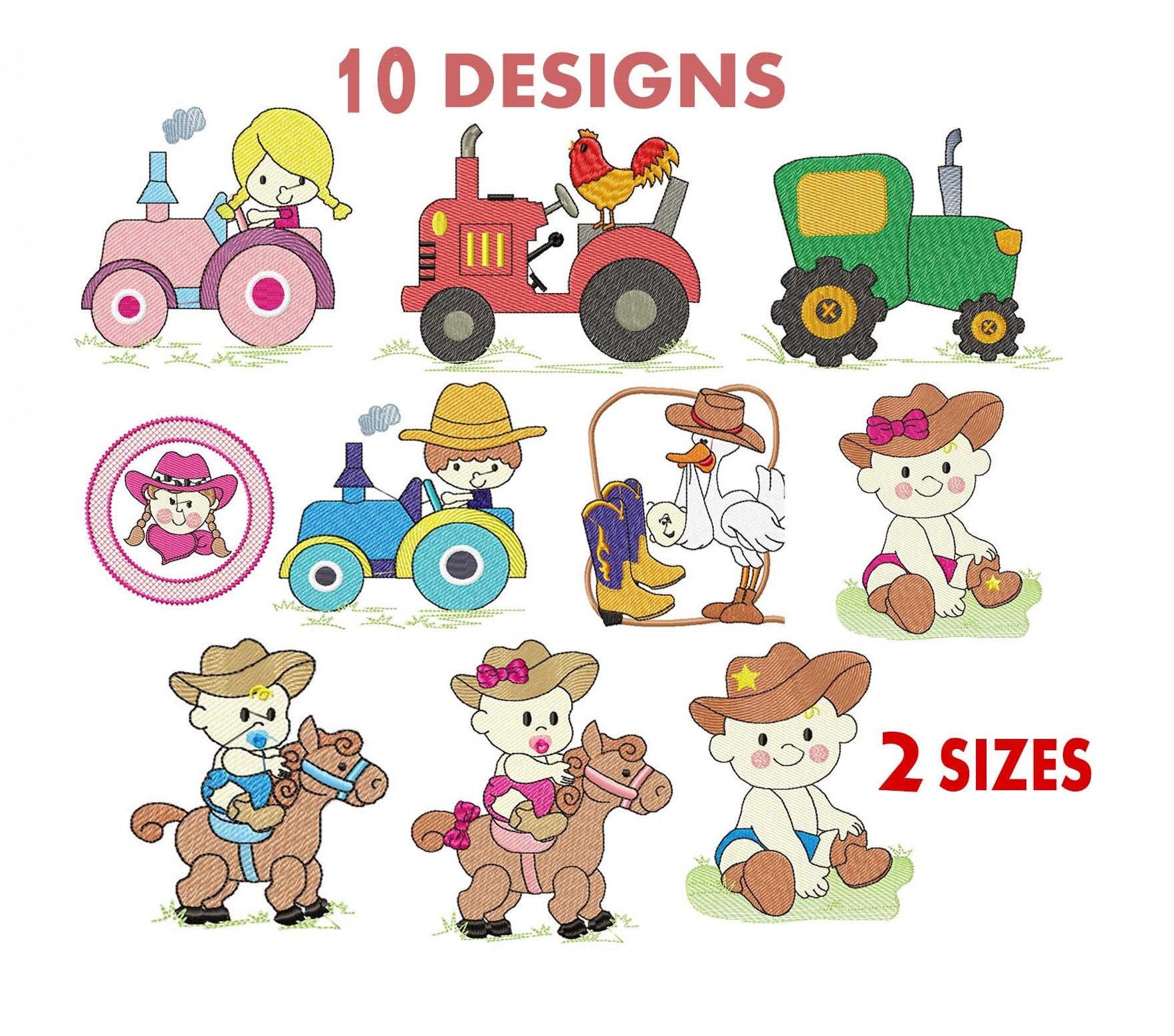 Babies Embroidery Design Bundle, Baby Embroidery Machine Designs ...
