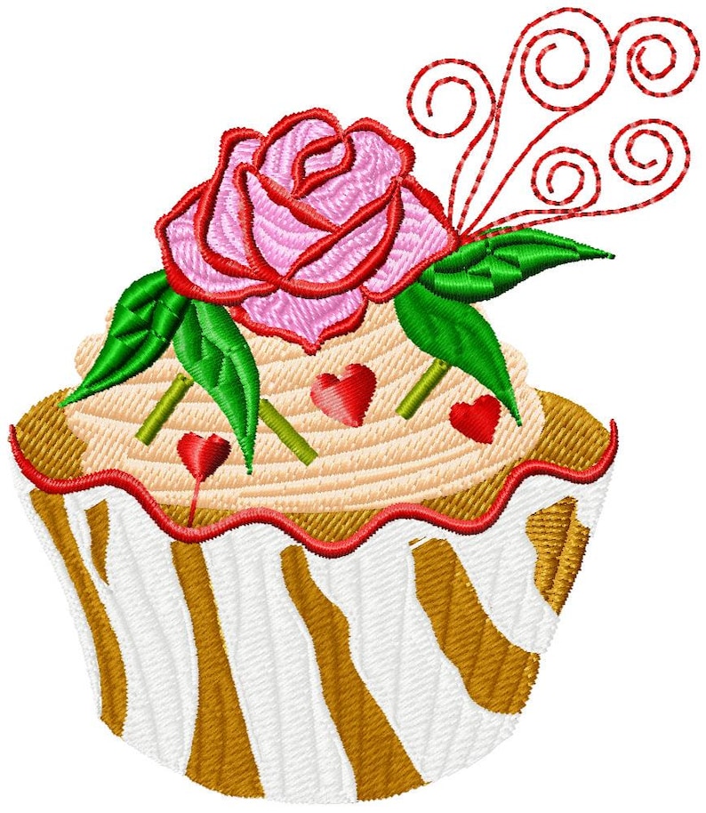 20+ Ice Cream Embroidery Design Bundle - Cup Cake Embroidery Designs ...