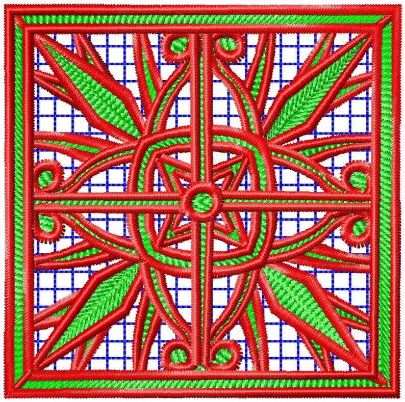 Square Frame Embroidery Design Bundle - Box Monogram Embroidery Designs ...