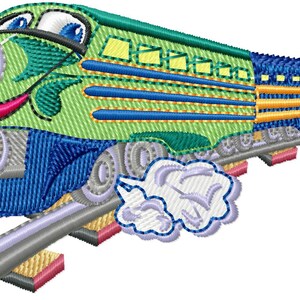 Train Engine Embroidery Design Bundle- Trains Embroidery Designs ...