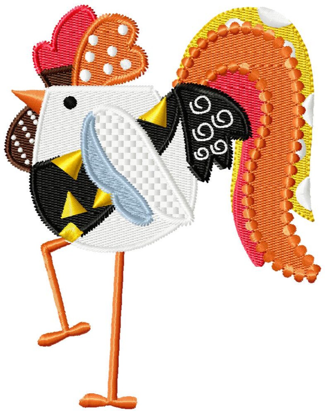 Chicken Embroidery Design Applique Bundle - Hen Embroidery Designs ...