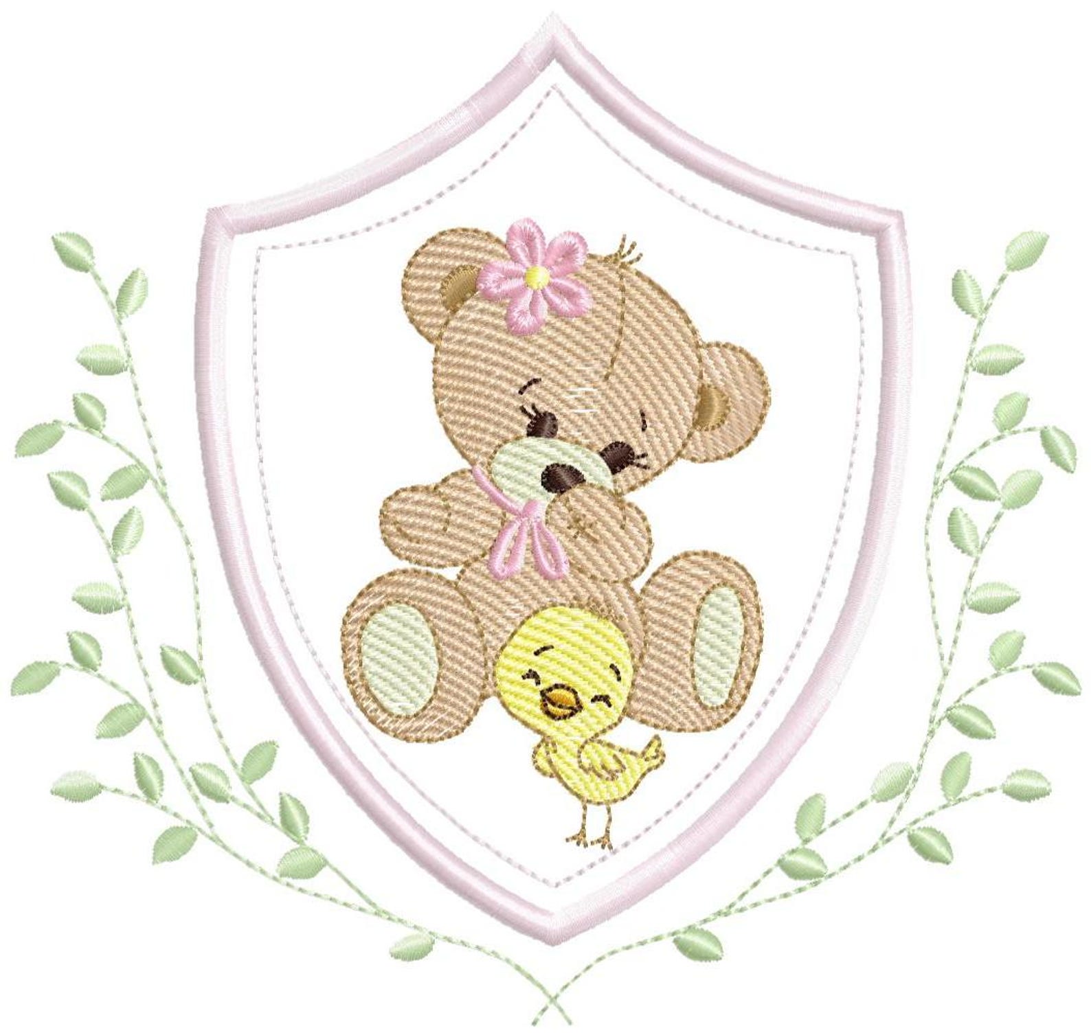 Baby Teddy Bear Monogram Embroidery Design Bundle - Butterfly ...