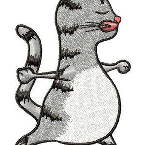 Playing Cat Embroidery Design Bundle - Woodland Animal Embroidery ...