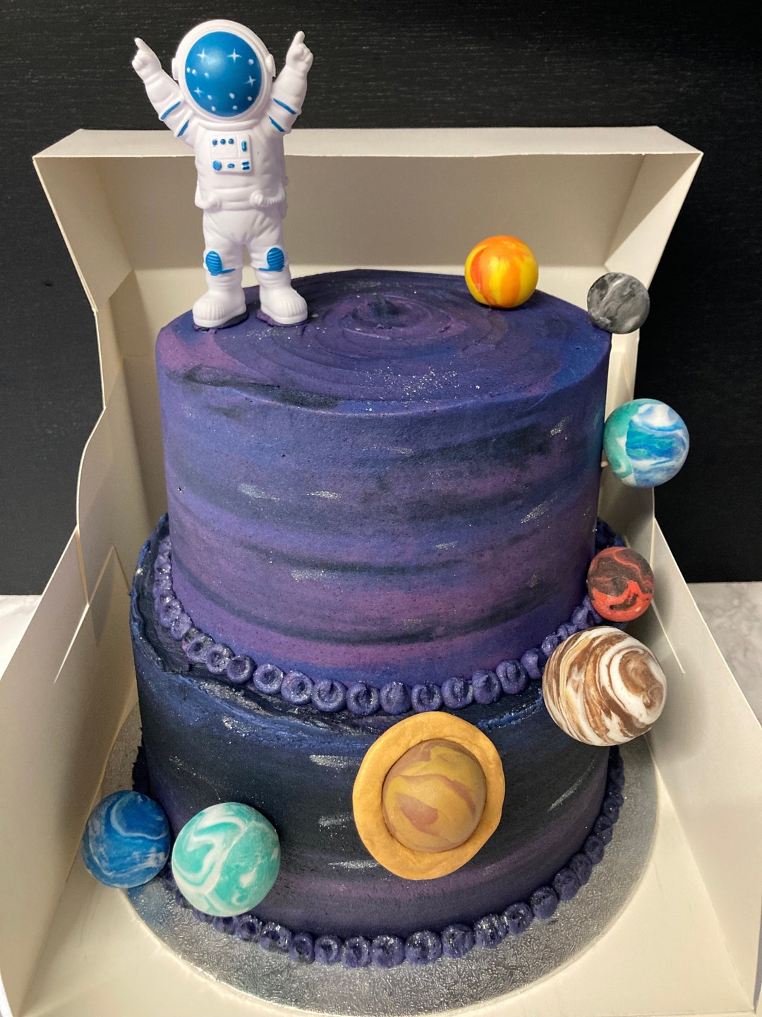 The Solar System Cake Topper Planets Handmade Edible - Etsy UK