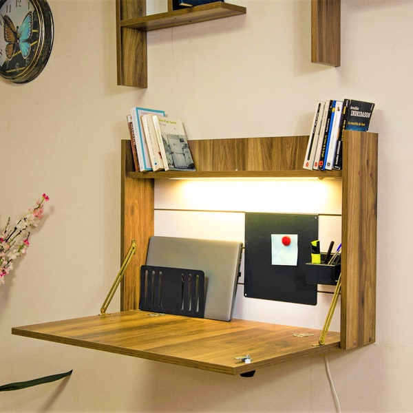 Folding Wall Desk - Etsy