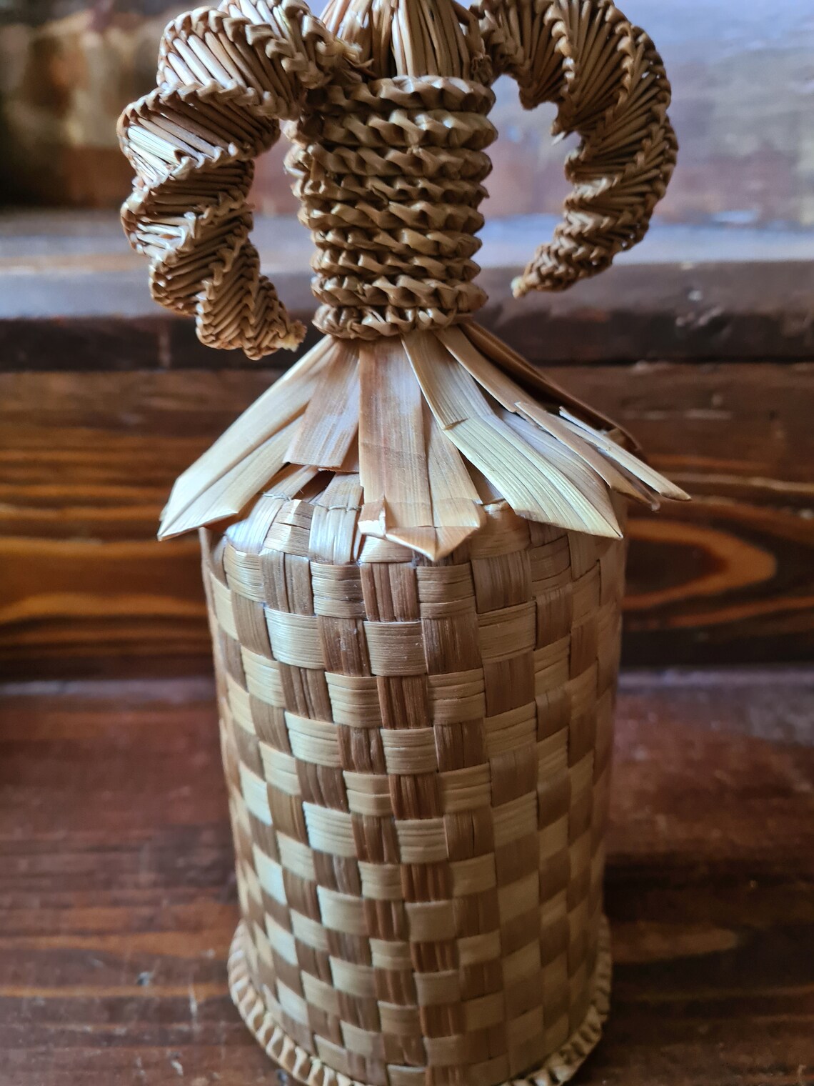 Handmade Straw Doll Vintage Doll Straw Figurine Dancing Woman ...