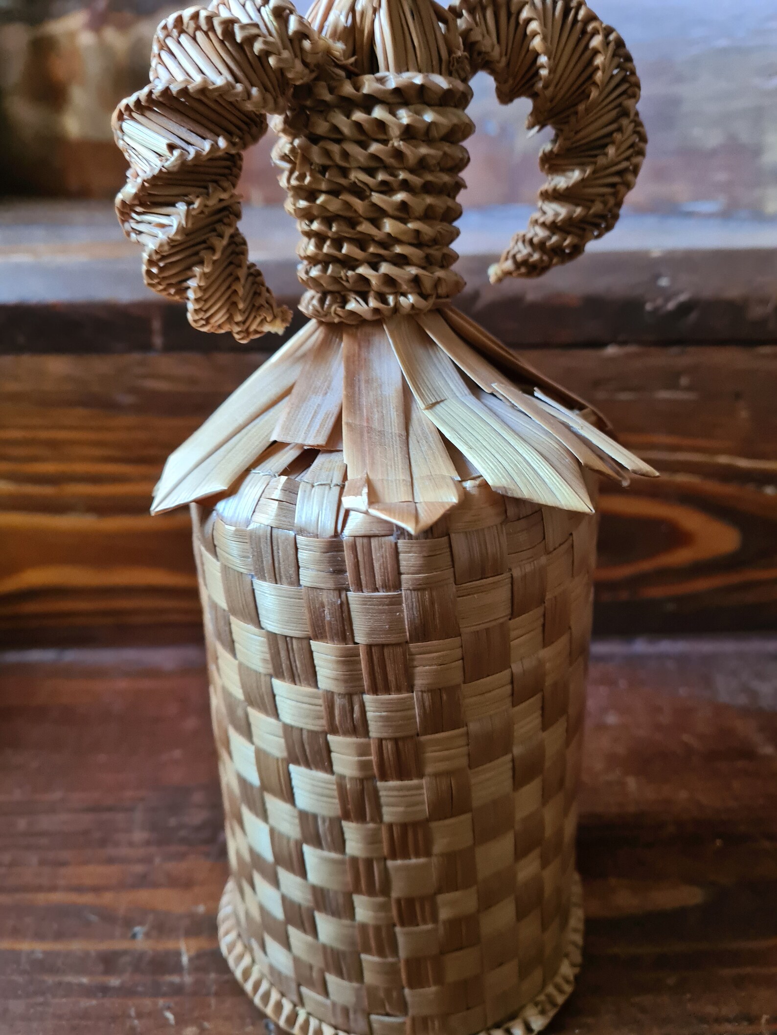 Handmade Straw Doll Vintage Doll Straw Figurine Dancing Woman ...